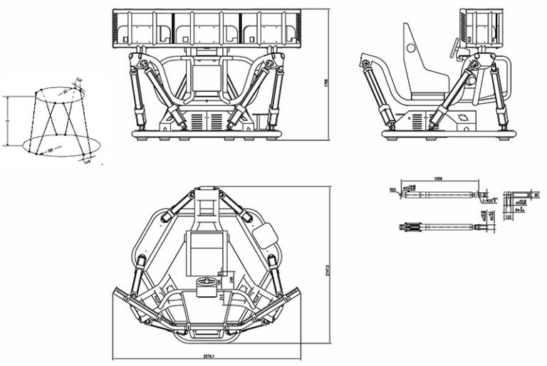 Stewart motion platform - PT Actuator