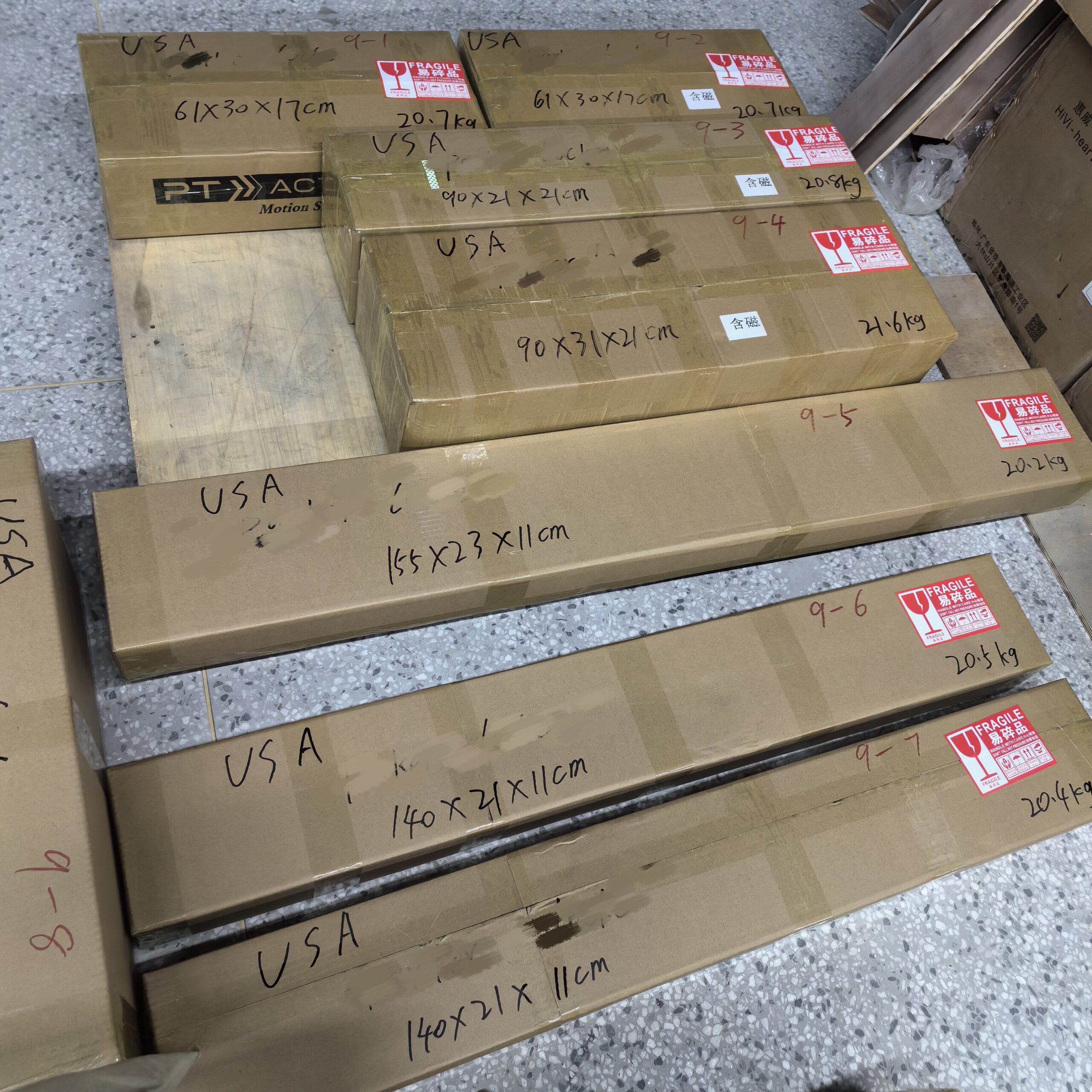 A set of Motion Dragon 6DOF GT, Belt Tension R and Tower for Tension R were sent to the USA - PT ...