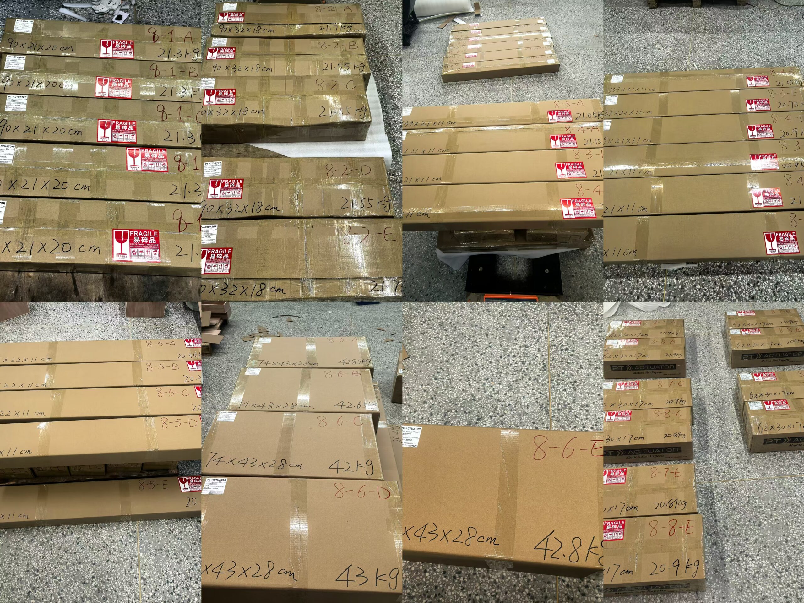 5 sets of Motion Dragon 6DOF GT and 2 sets of Scorpion S were sent to ...